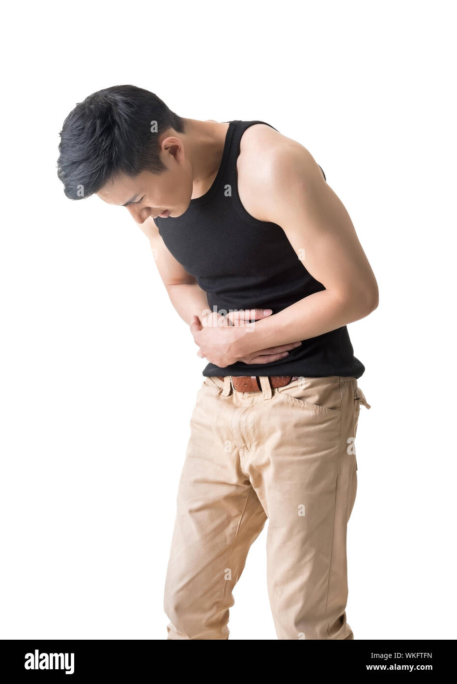 Stomach ache man Cut Out Stock Images & Pictures - Alamy