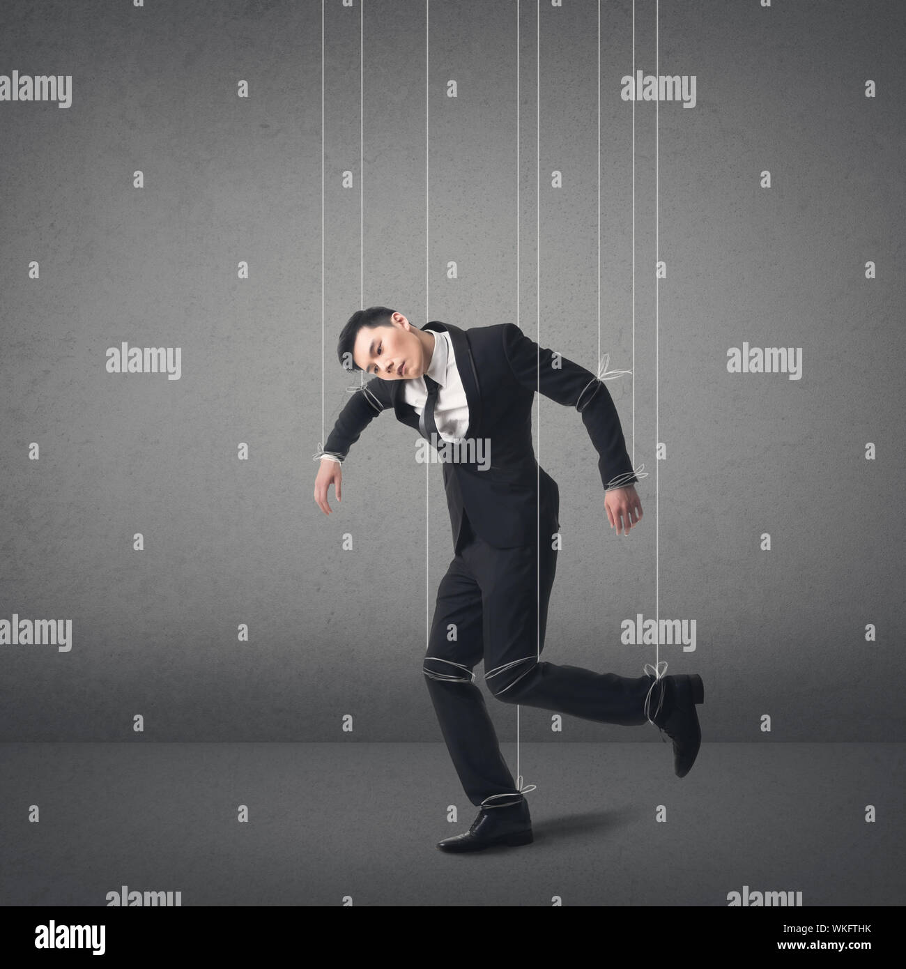 Person manipulated marionette hi-res stock photography and images - Alamy