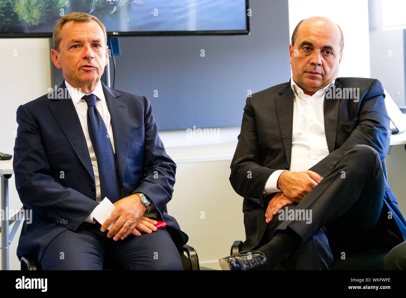 Altice France CEO Alain Weill attends press conference on the occasion ...