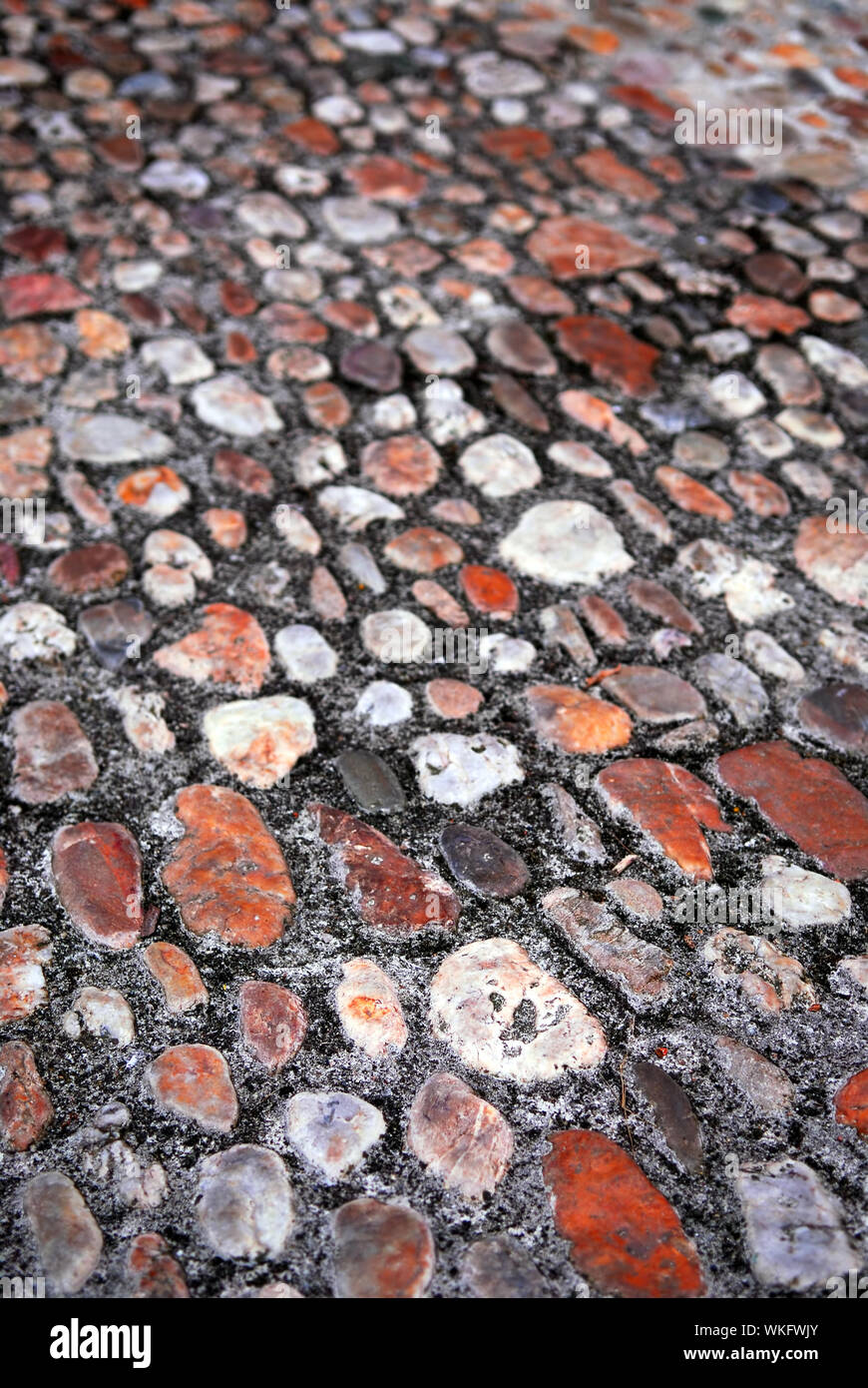 Abstract background of old medieval cobblestone pavement Stock Photo ...