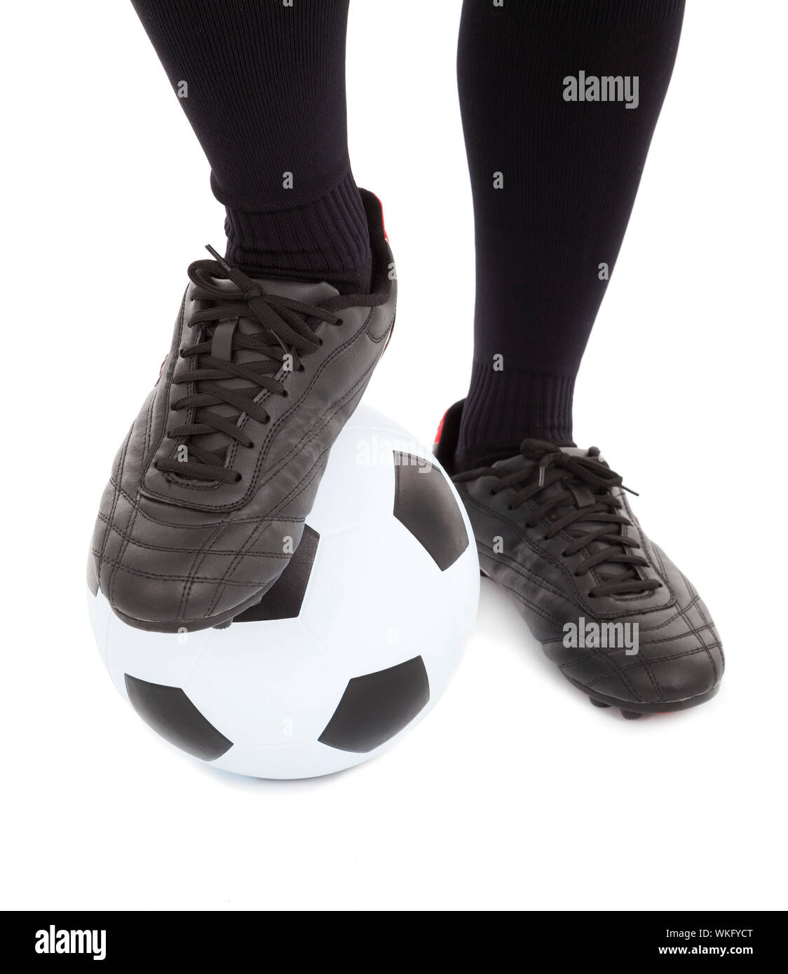 Soccer football player standing feet hi-res stock photography and ...