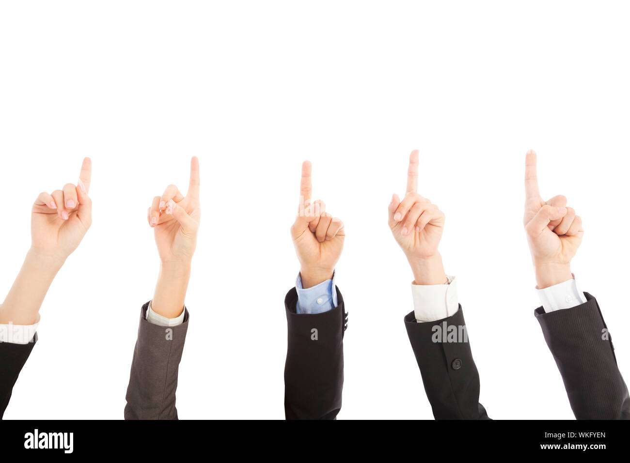 Pushing hands down hi-res stock photography and images - Alamy