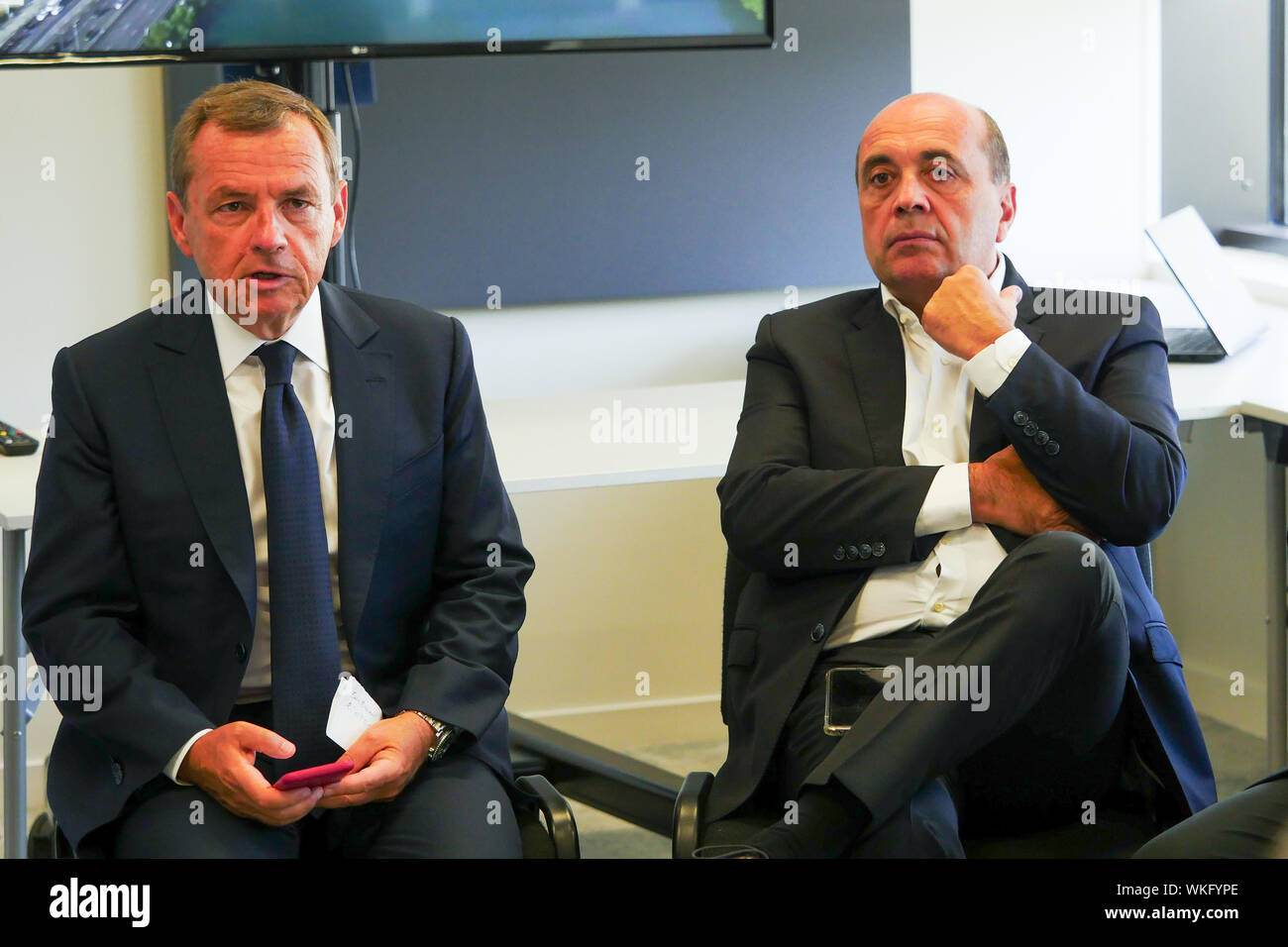 Altice France CEO Alain Weill attends press conference on the occasion ...