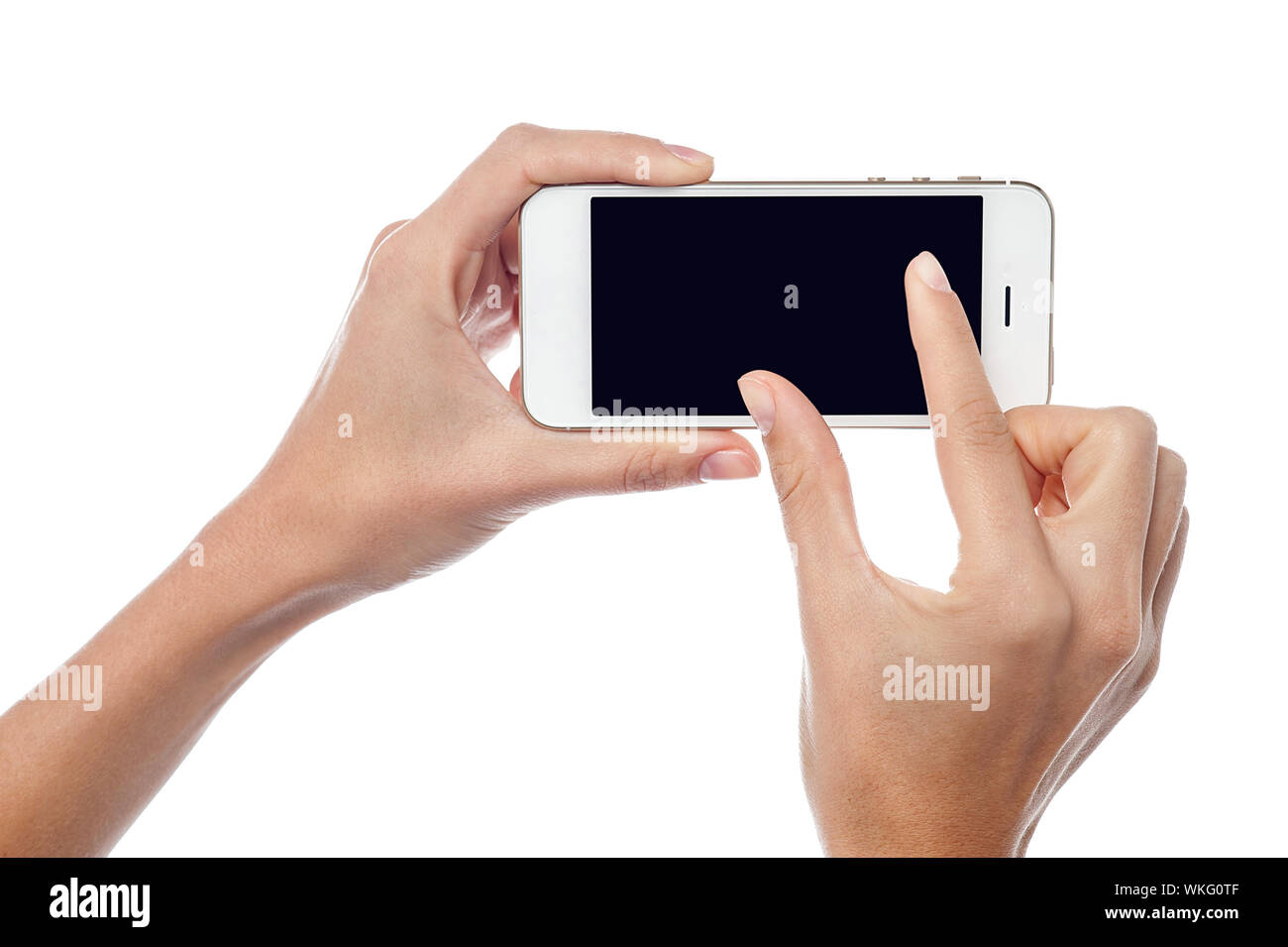 Zooming in on hands hi-res stock photography and images - Alamy