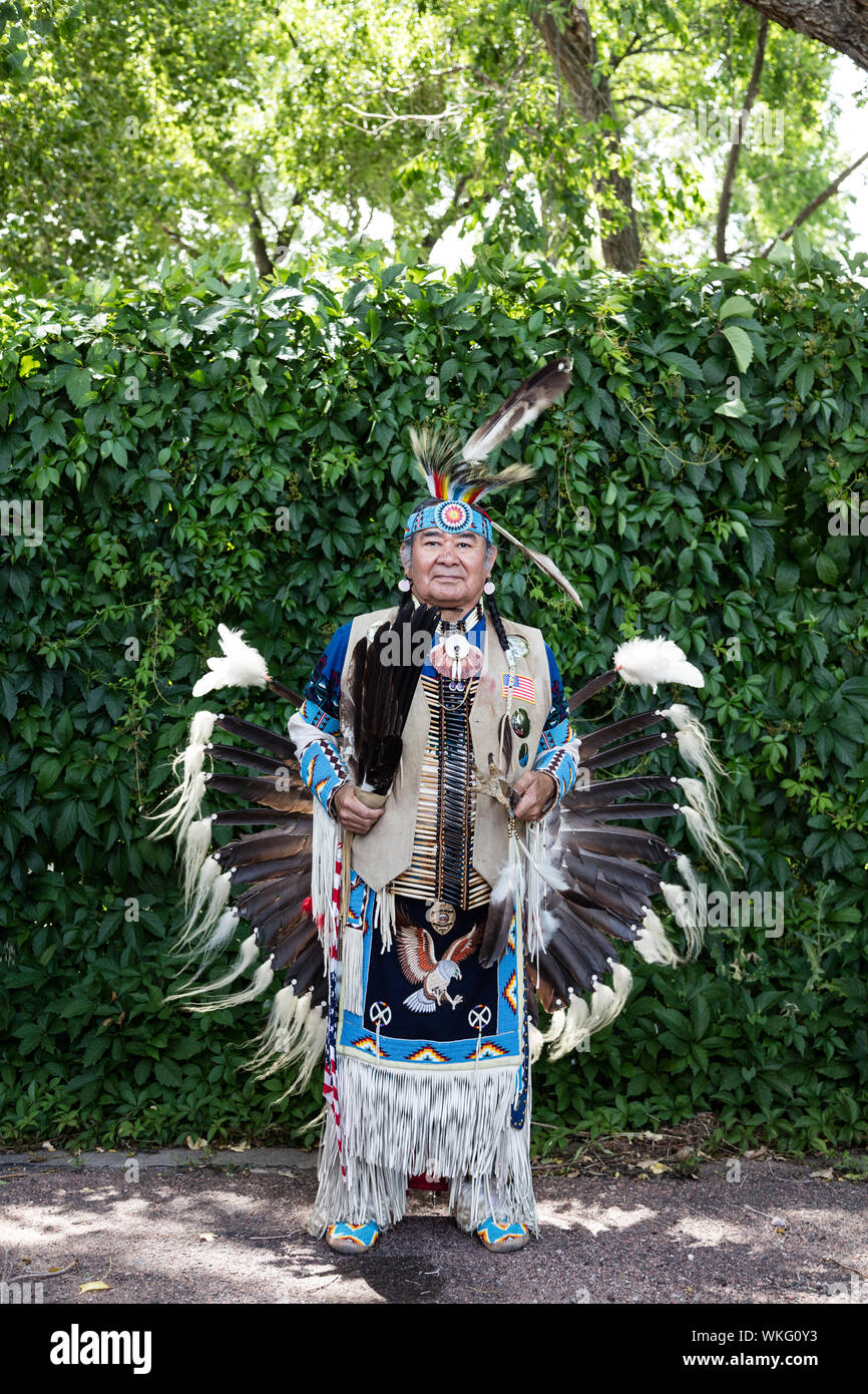 Joe Yazzie Toddy of Colorado Springs, Colorado, a Navajo whose tribe is ...