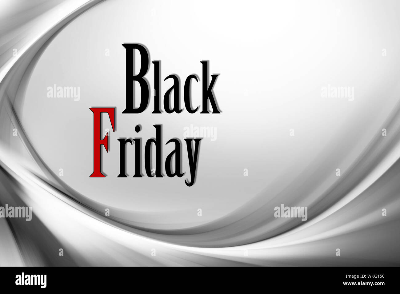 Illustration with various shades of gray with black friday written ...