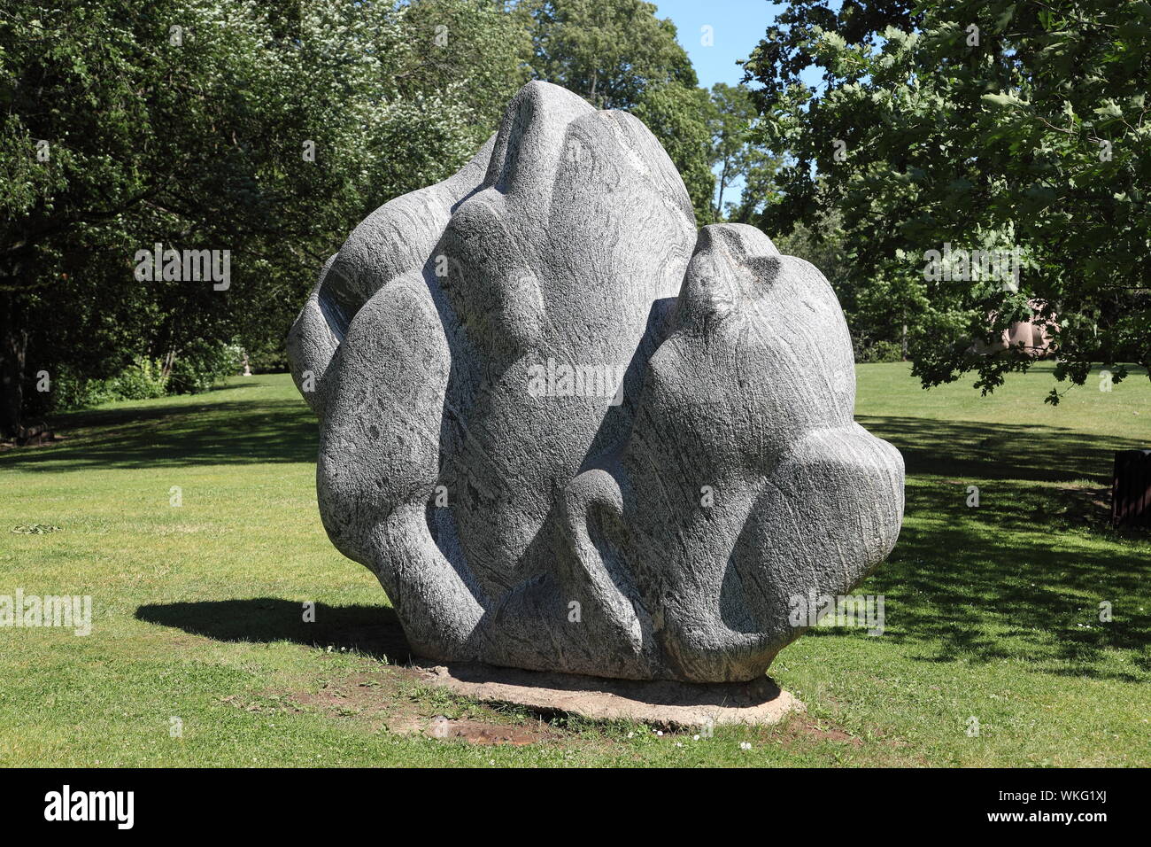 Sculptures in Daina Hill Song Garden, part of the Turaida Museum ...