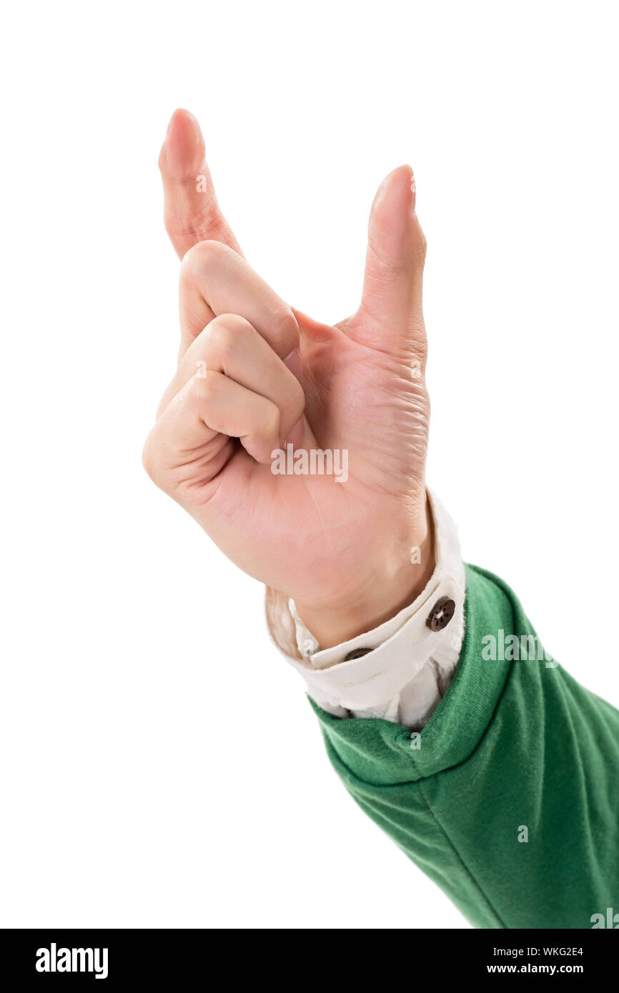Hand gesture, pick up, isolated on white Stock Photo - Alamy