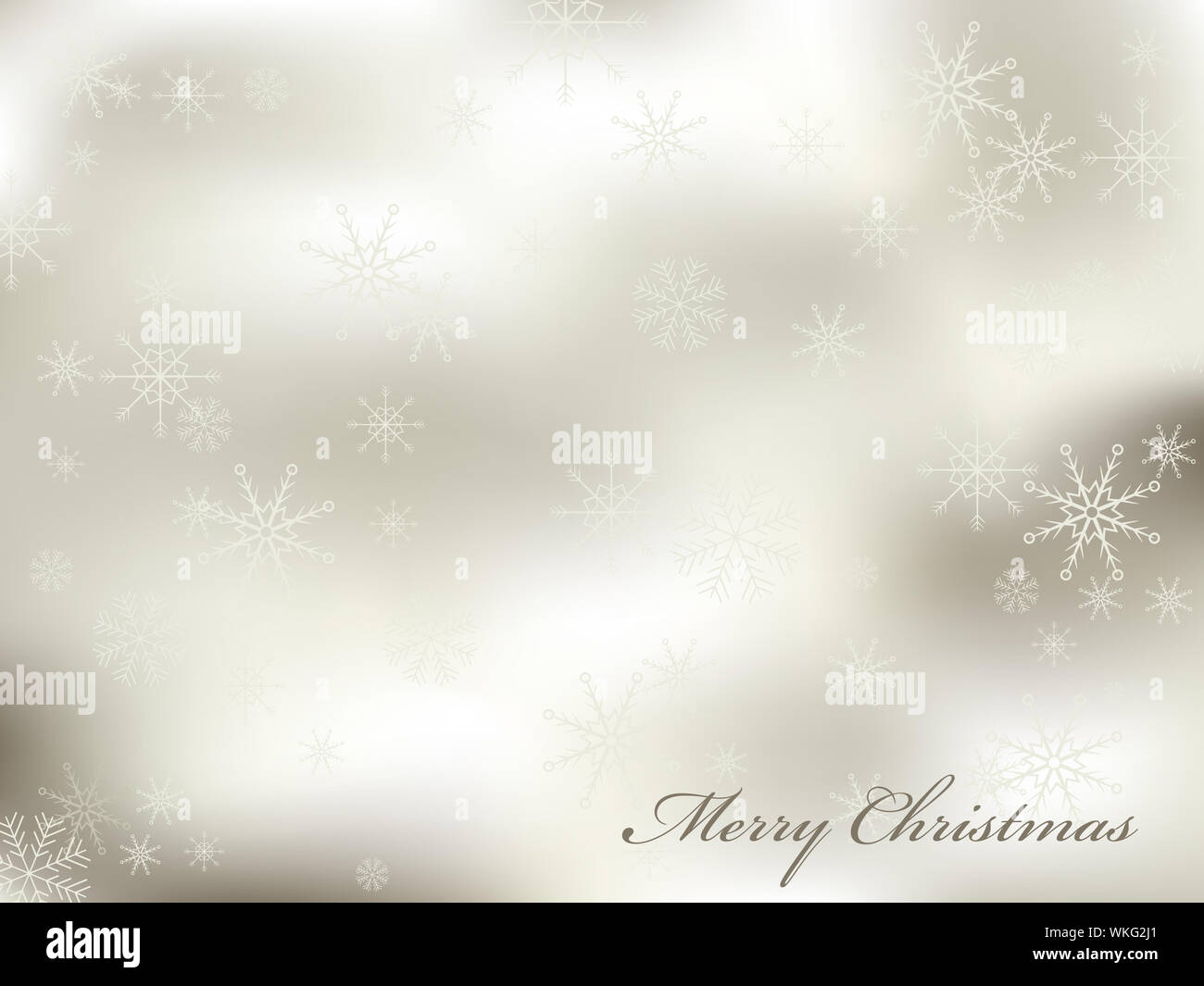 Vector silver background with snowflakes Stock Photo - Alamy