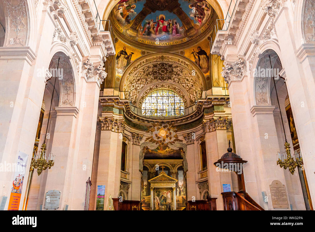 PARIS, FRANCE MARCH 18, 2014 : Interiors and architectural details of ...