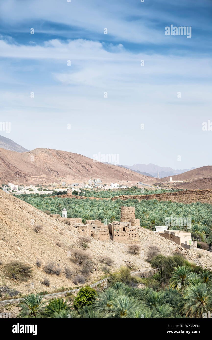 Image of view Birkat al mud in Oman Stock Photo - Alamy