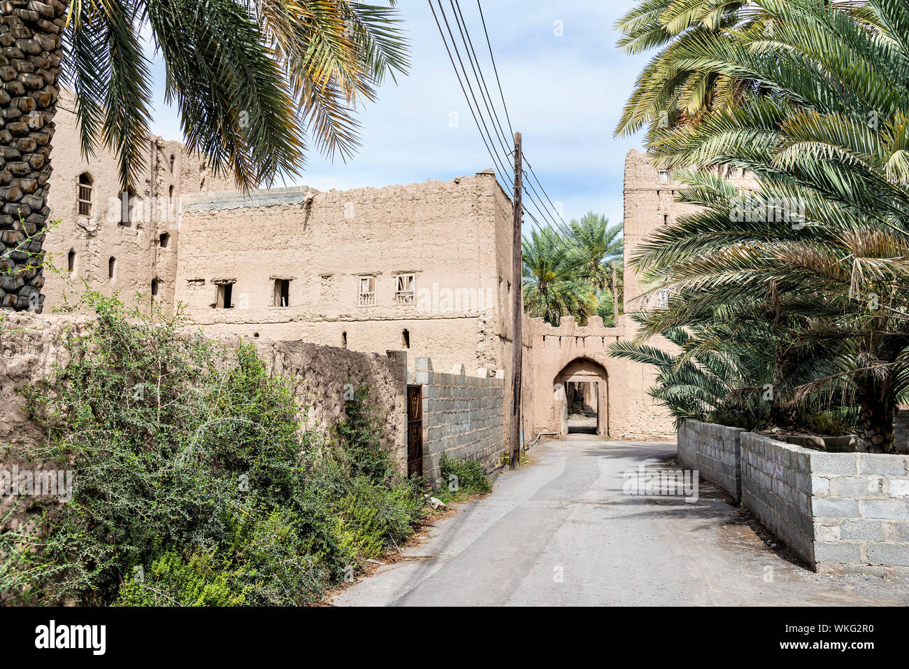 Image of ruins in Birkat al mud in Oman Stock Photo - Alamy