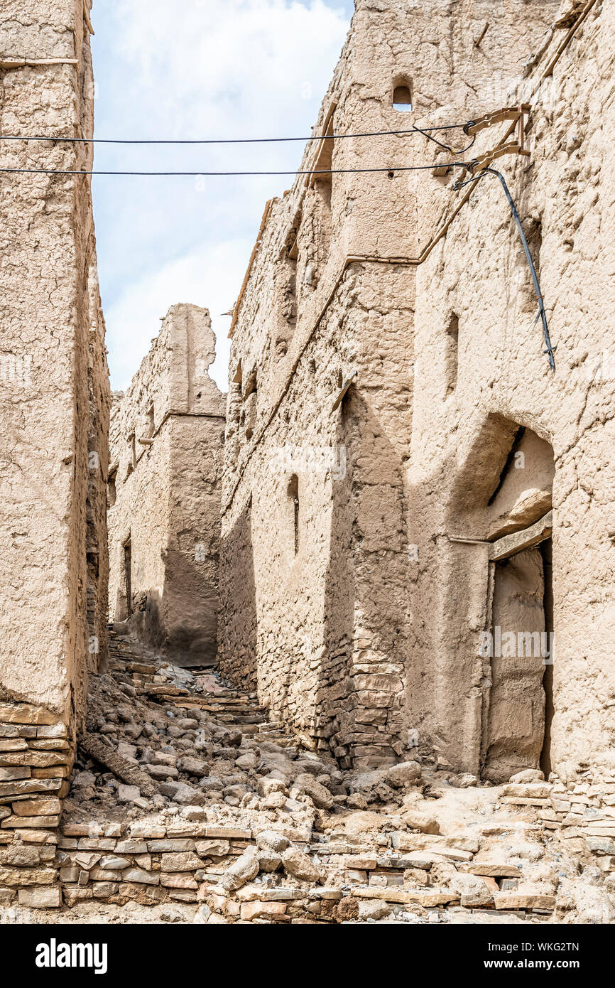 Image of ruins in Birkat al mud in Oman Stock Photo - Alamy