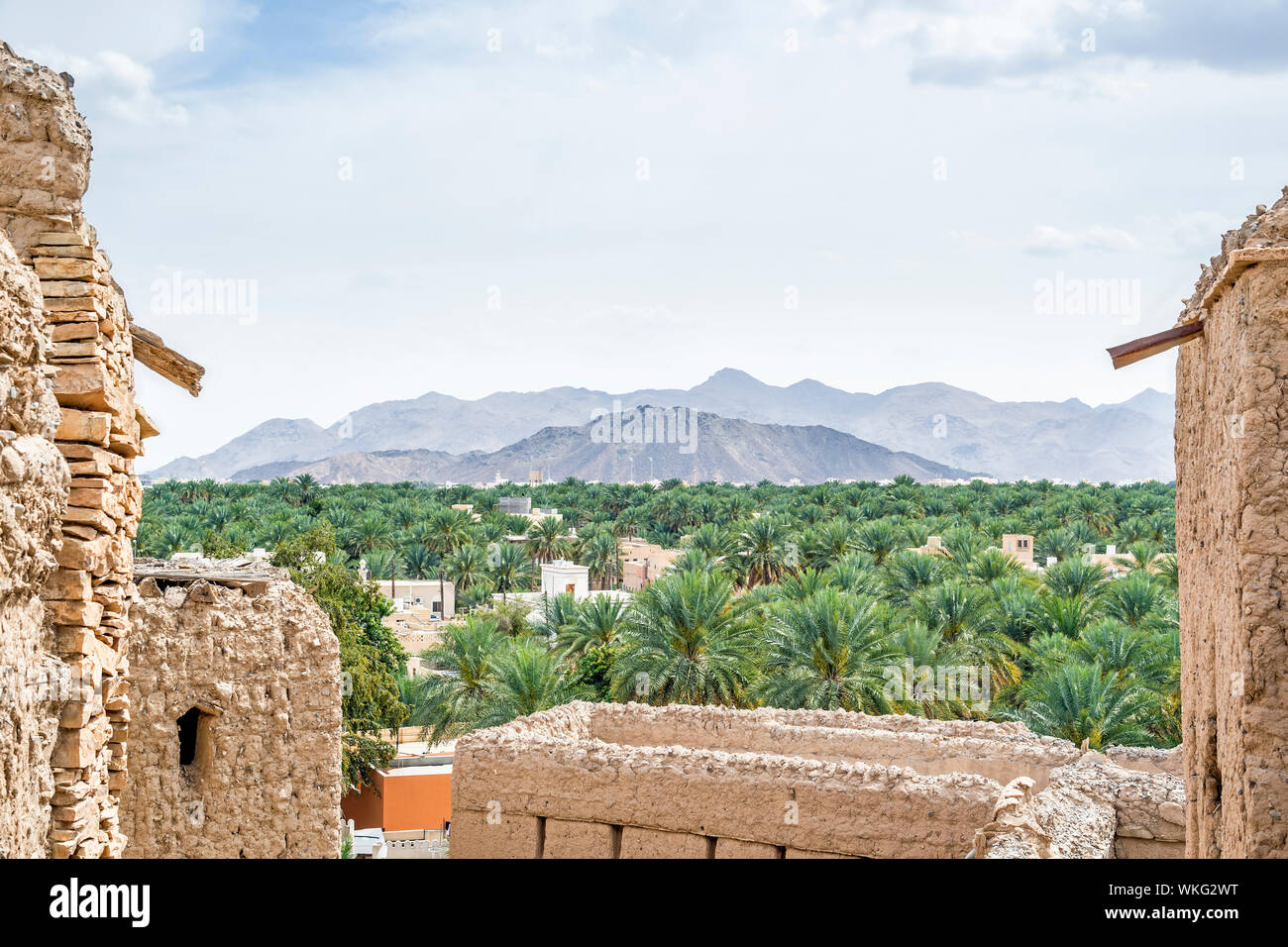 Image of a view from Birkat al mud in Oman Stock Photo - Alamy