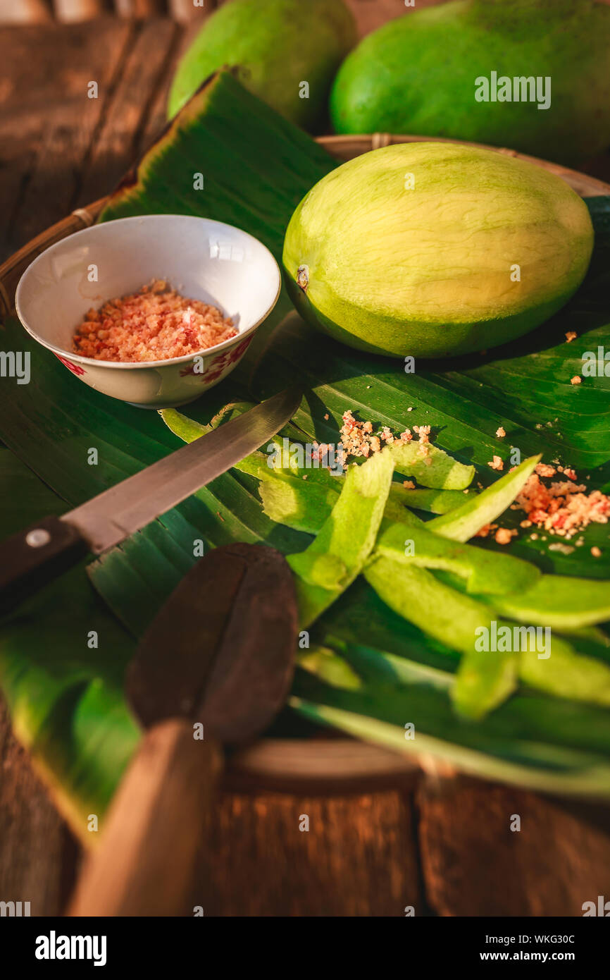 Chili salt green mango hi-res stock photography and images - Alamy