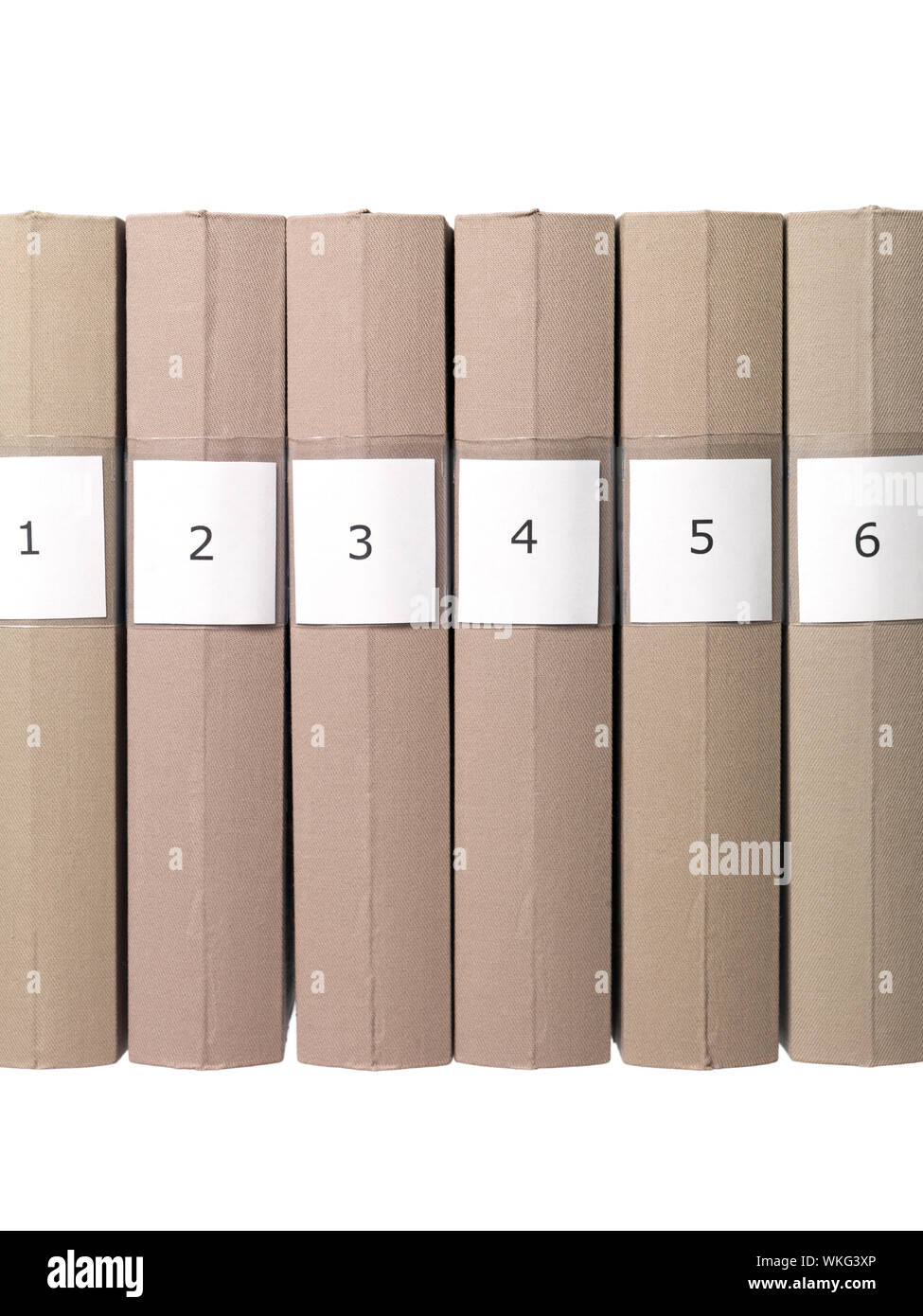 Folders in a row Stock Photo - Alamy