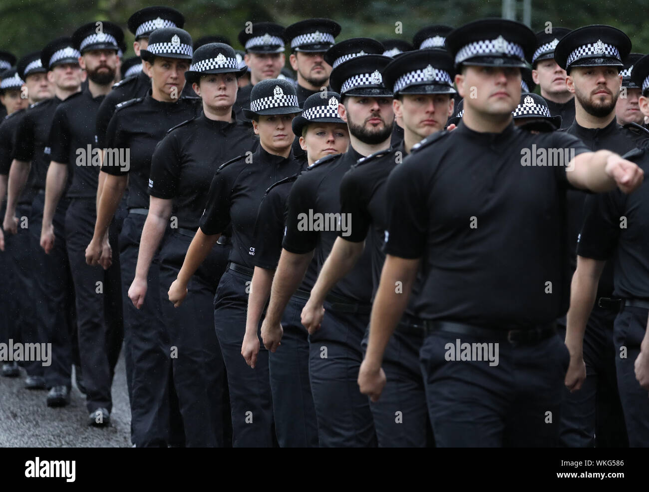 Police Scotland officers on probation, take part in the Scottish Police ...
