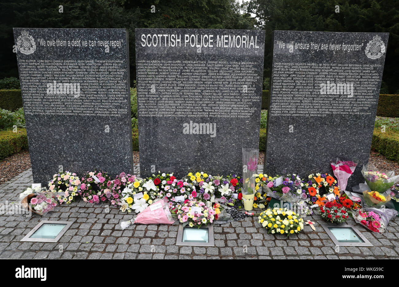 A general view of the Scottish Police Memorial at Police Scotland ...