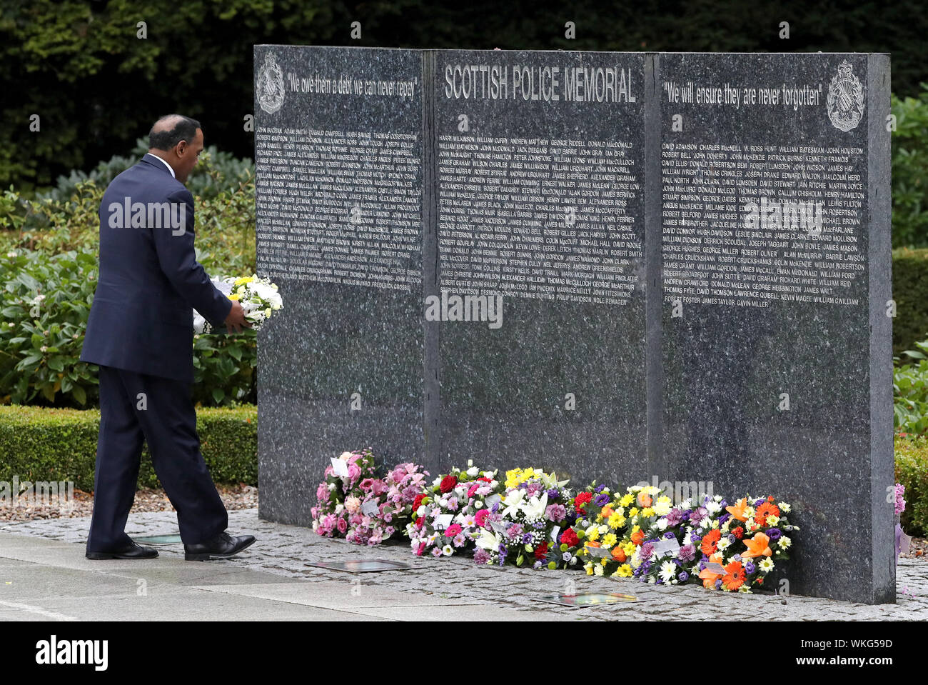 During scottish police memorial service police scotland headquarters ...