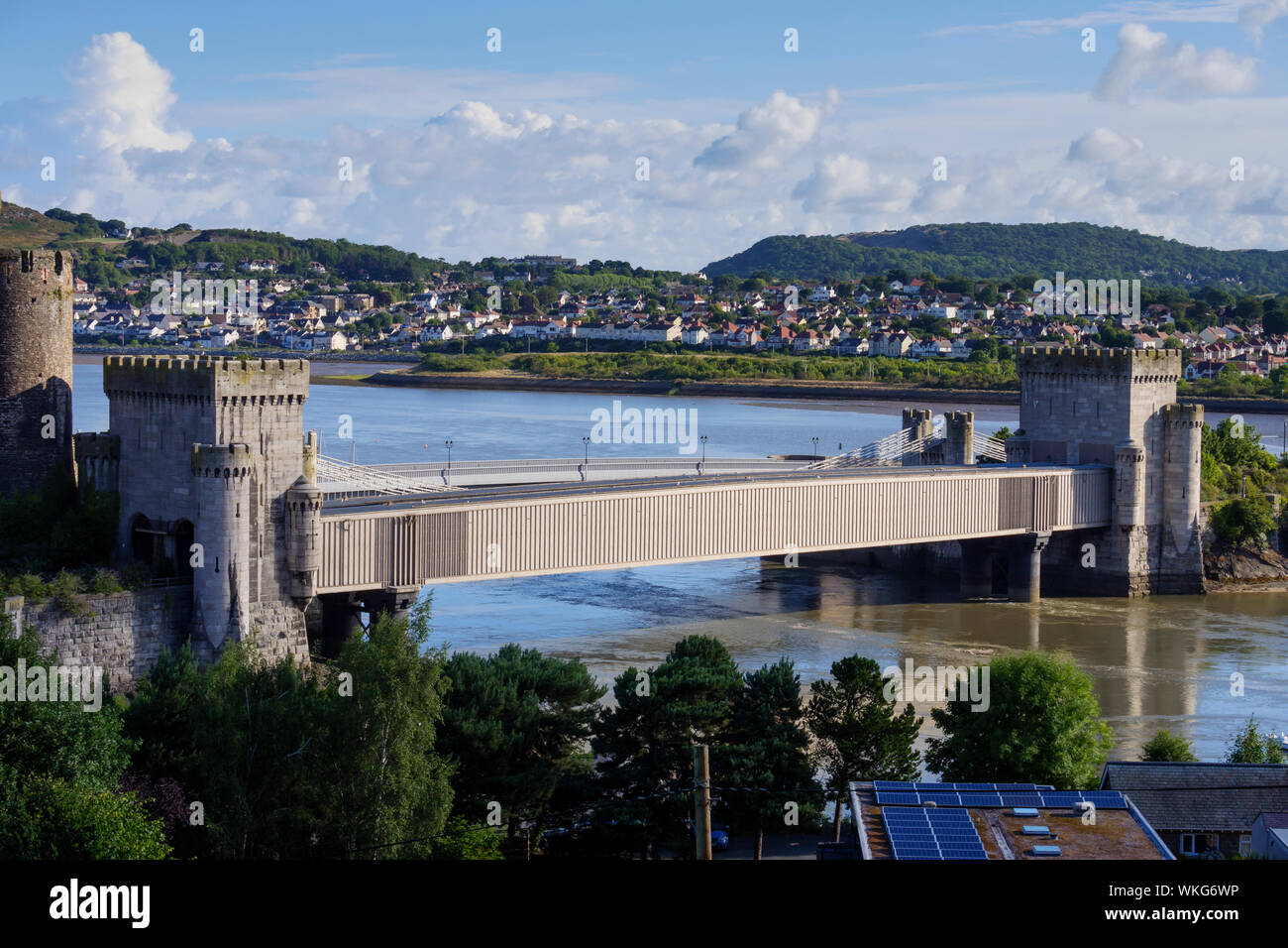 Conwy Railway Bridge Conwy Wales Stock Photo - Alamy