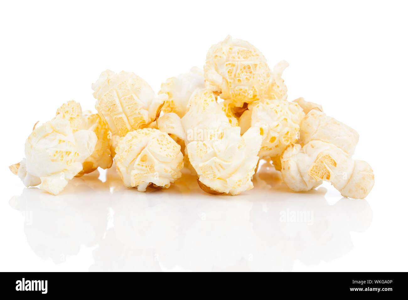 Popcorn isolated on the white background Stock Photo - Alamy