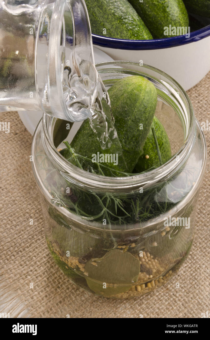 cold water and vinegar mixture is filled in a glass Stock Photo - Alamy