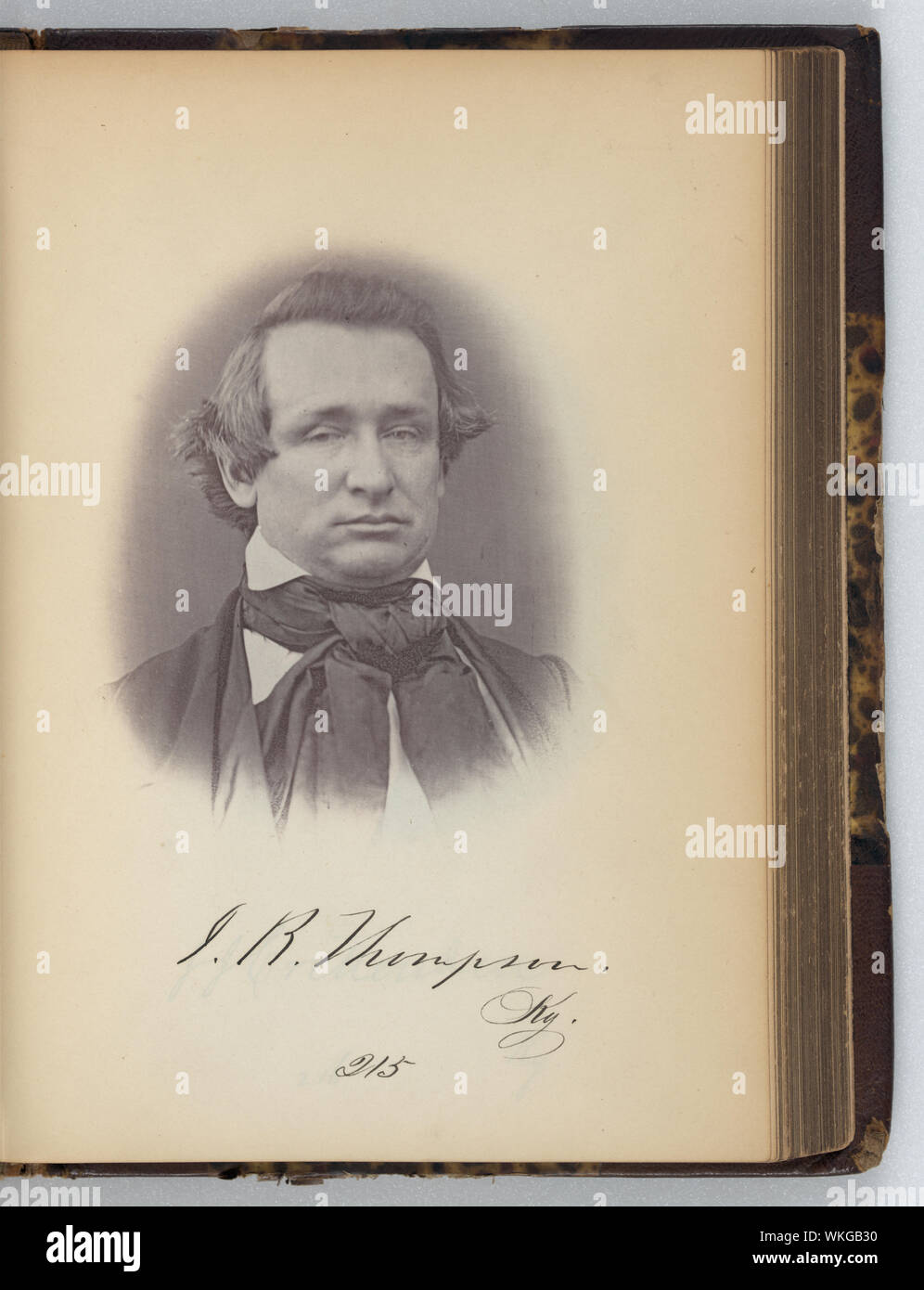John B. Thompson, Senator from Kentucky, Thirty-fifth Congress, half ...