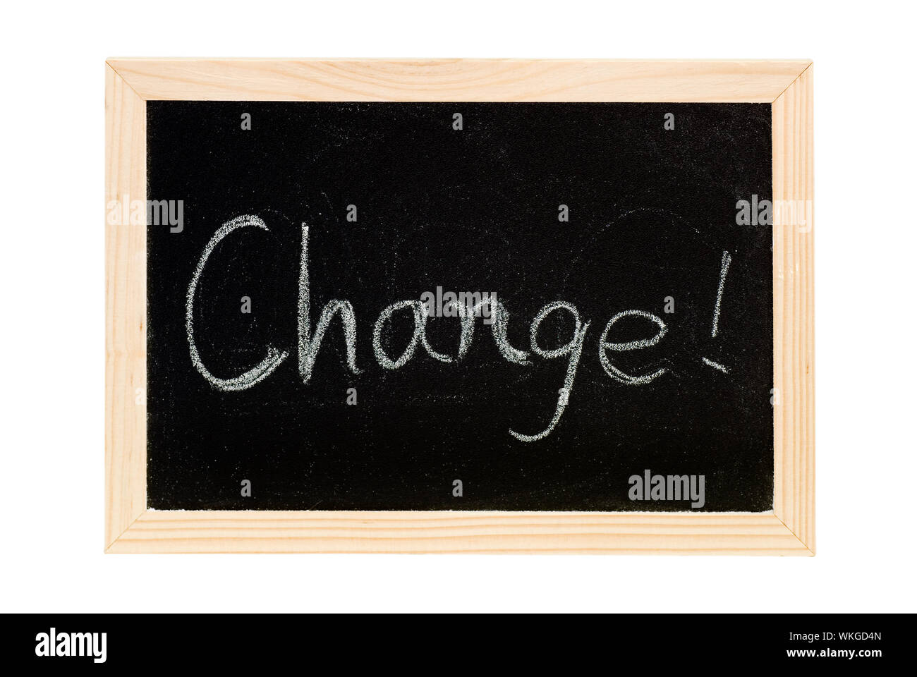 Blackboard was writing white a word of "Change Stock Photo - Alamy
