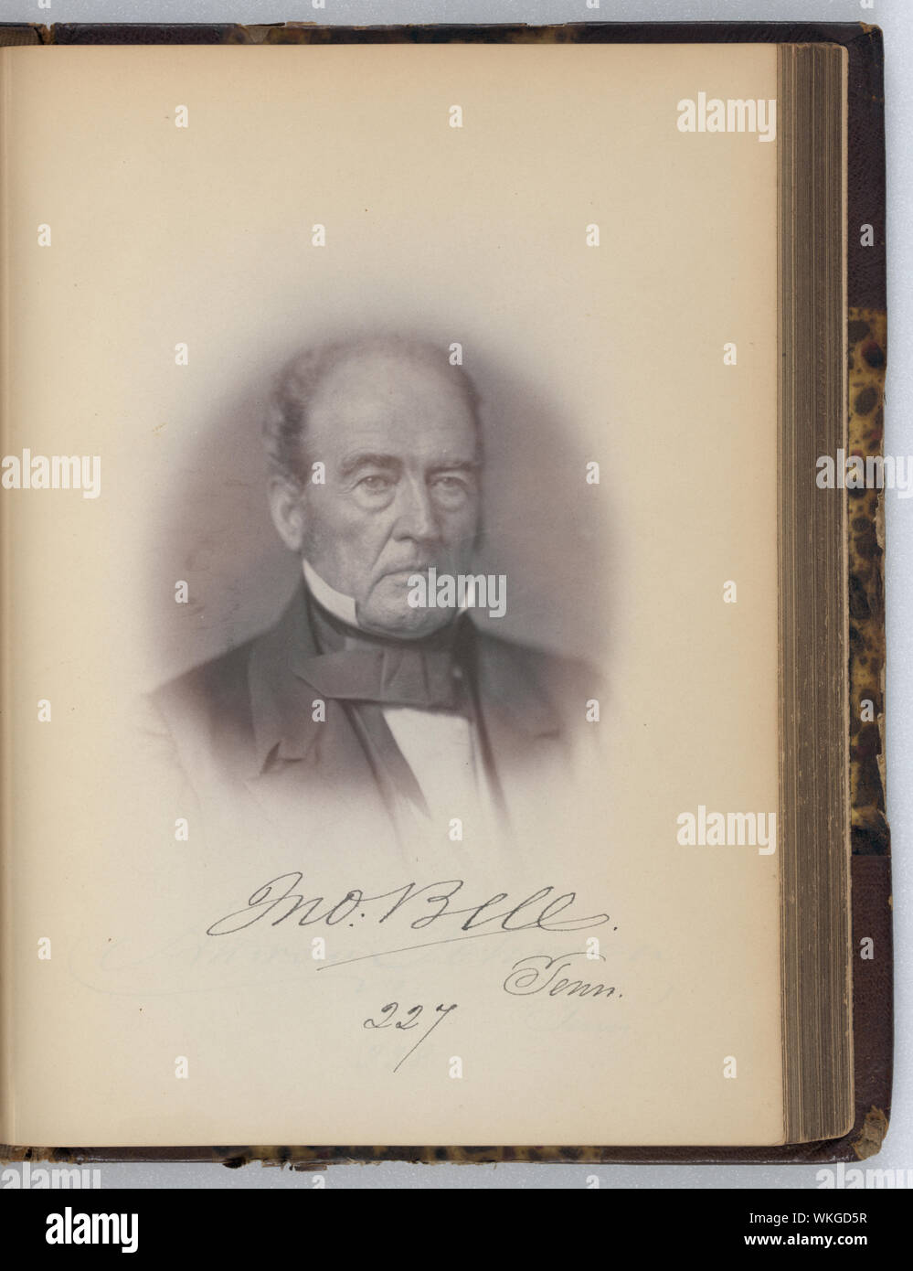 John Bell, Senator from Tennessee, Thirty-fifth Congress, half-length ...