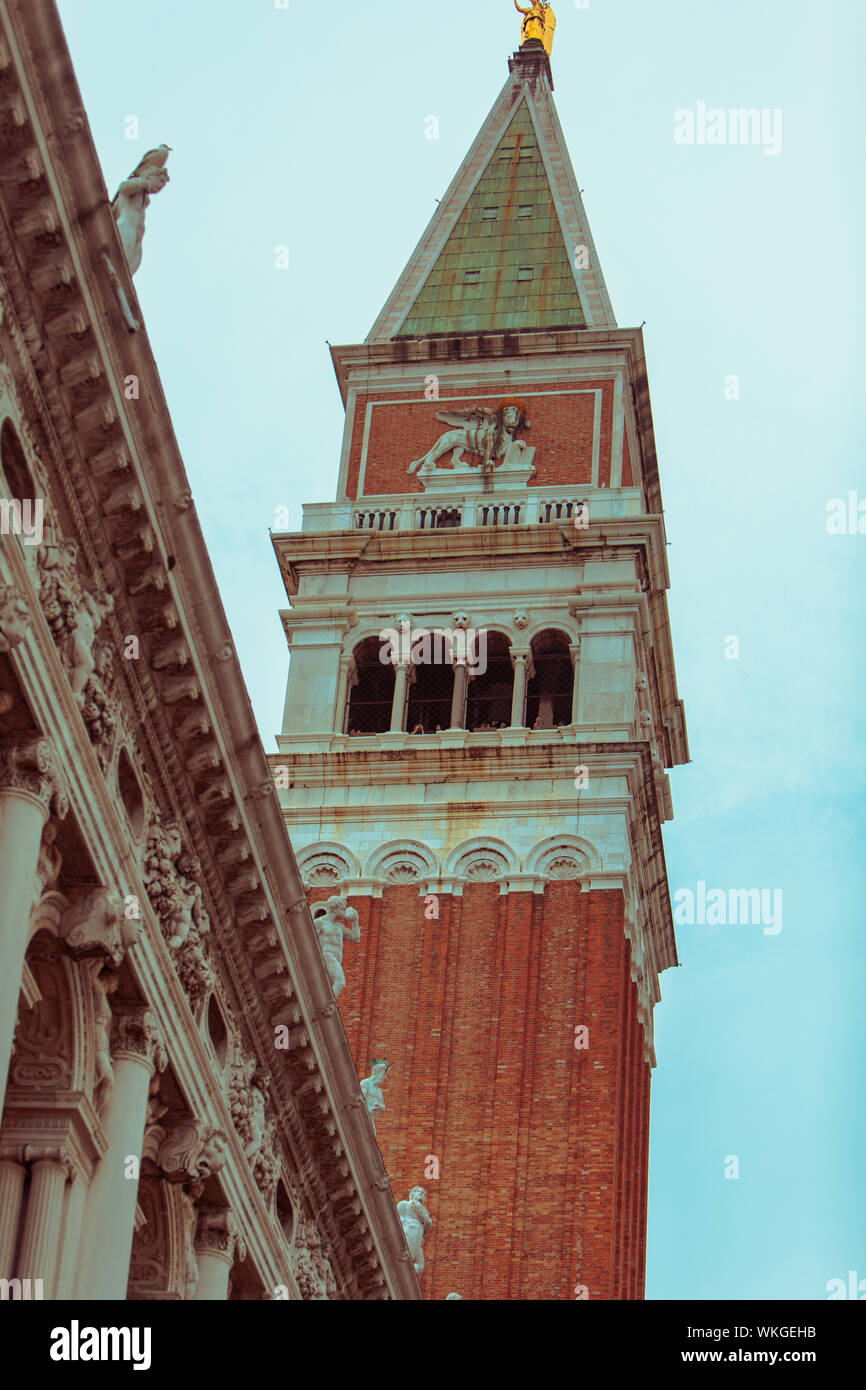 bell tower saint marks campanile in italy venice Stock Photo - Alamy