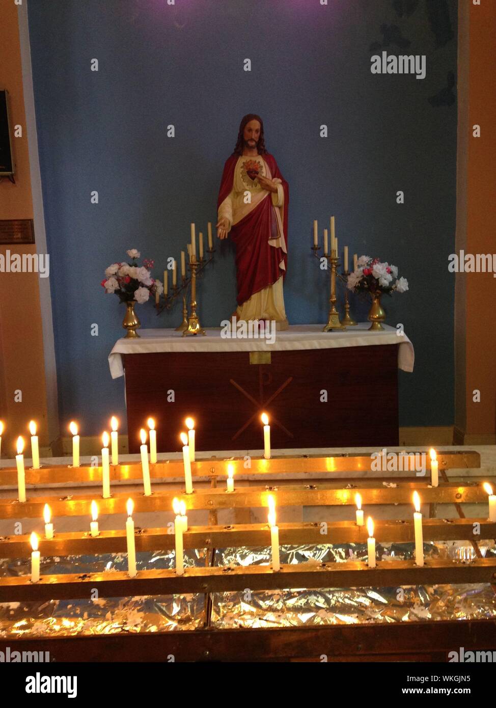Statue Jesus Christ In Church Stock Photos & Statue Jesus Christ In ...