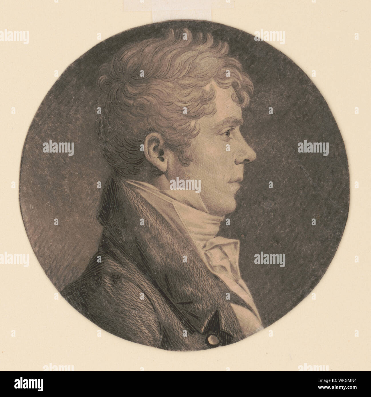 John Coles III, head-and-shoulders portrait, right profile Stock Photo ...