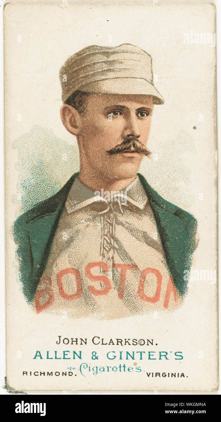John Clarkson, Boston Beaneaters, baseball card portrait Stock Photo ...