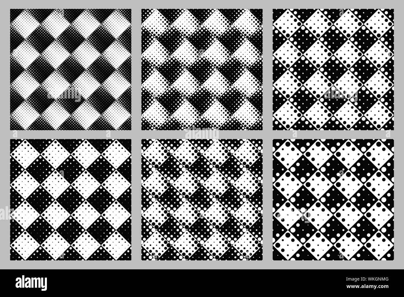 Seamless Circle Pattern Background Collection Abstract Vector Illustrations Stock Vector Image