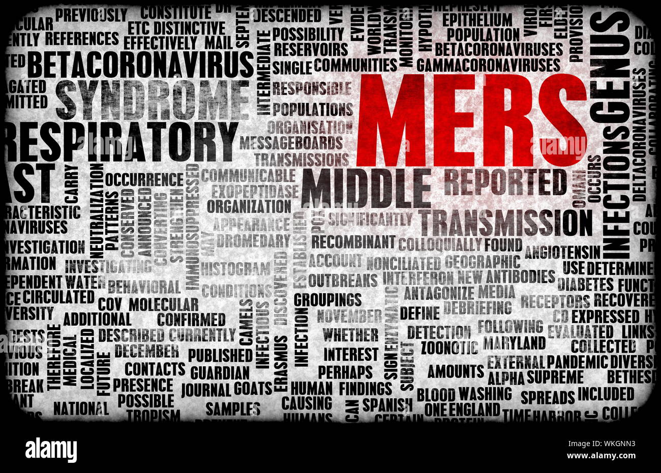 MERS or Middle East Respiratory Syndrome Stock Photo - Alamy