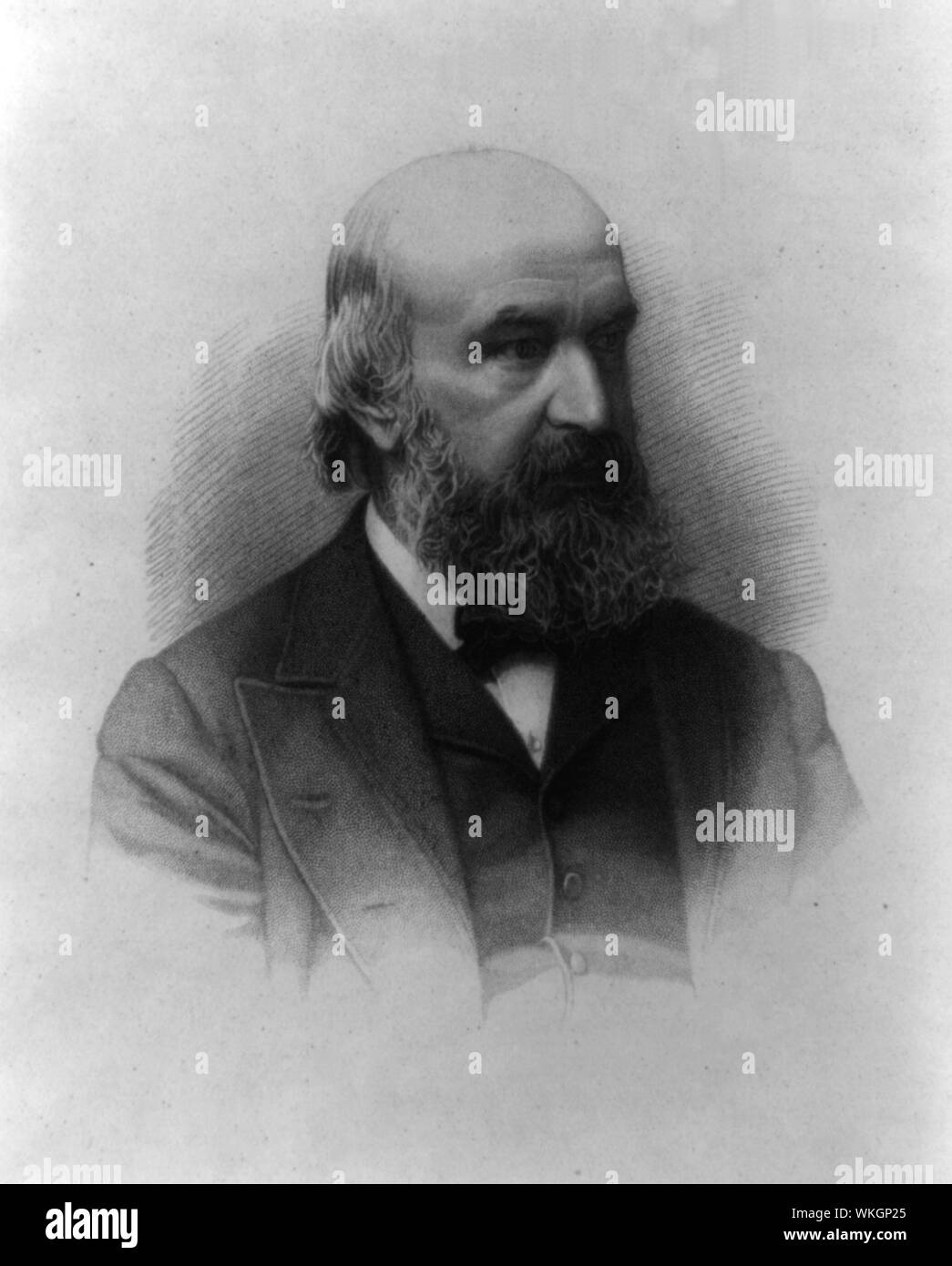 John Couch Adams, head-and-shoulders portrait, looking slightly right ...