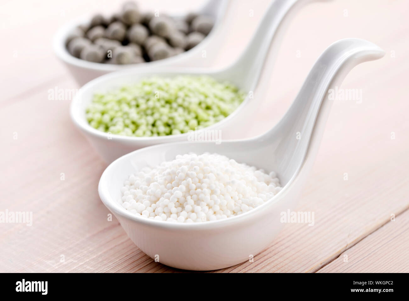 tapioca pearls with lime. white bubble tea ingredients Stock Photo - Alamy