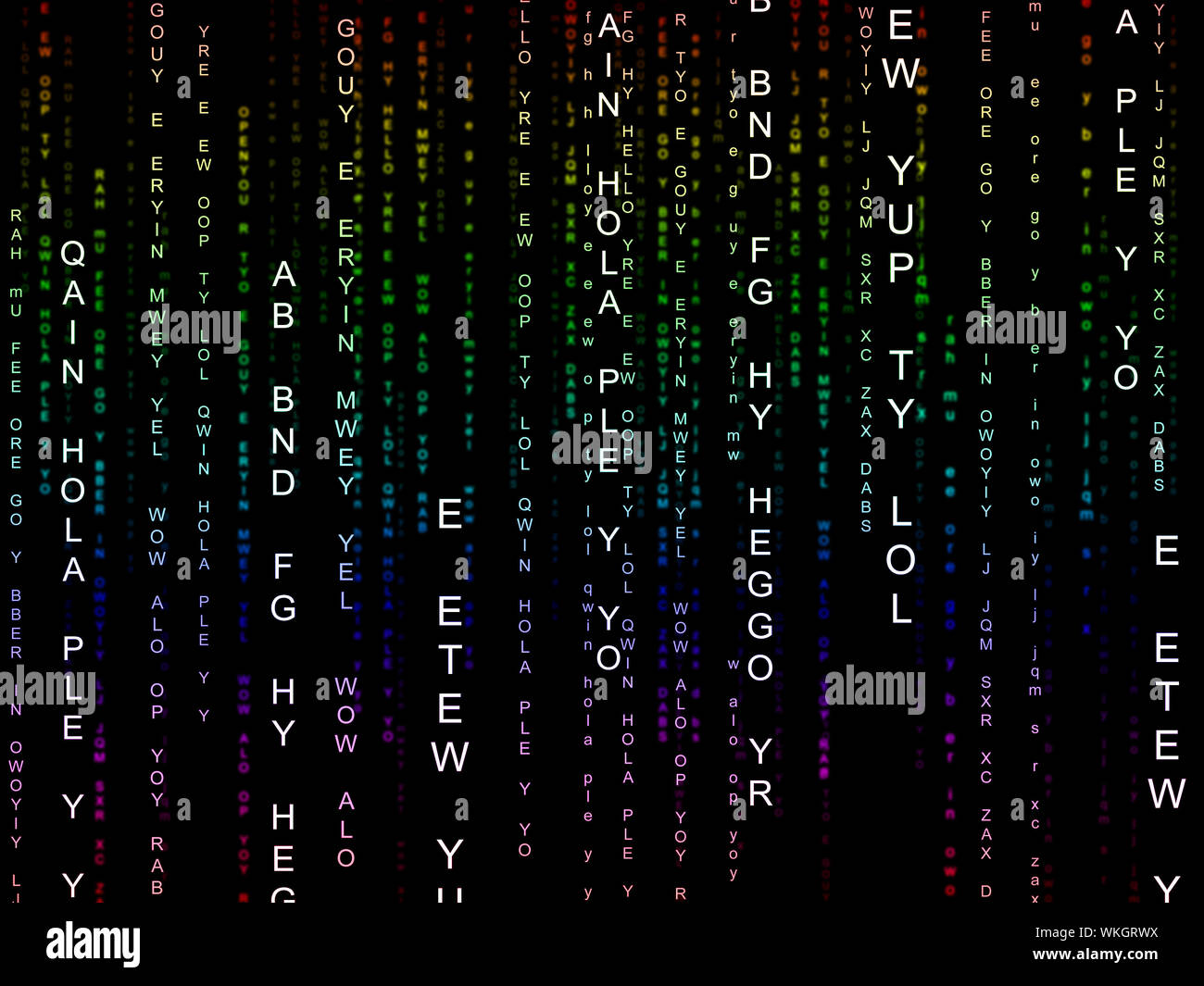 Background Matrix Indicating Hi Tech And Data Stock Photo - Alamy
