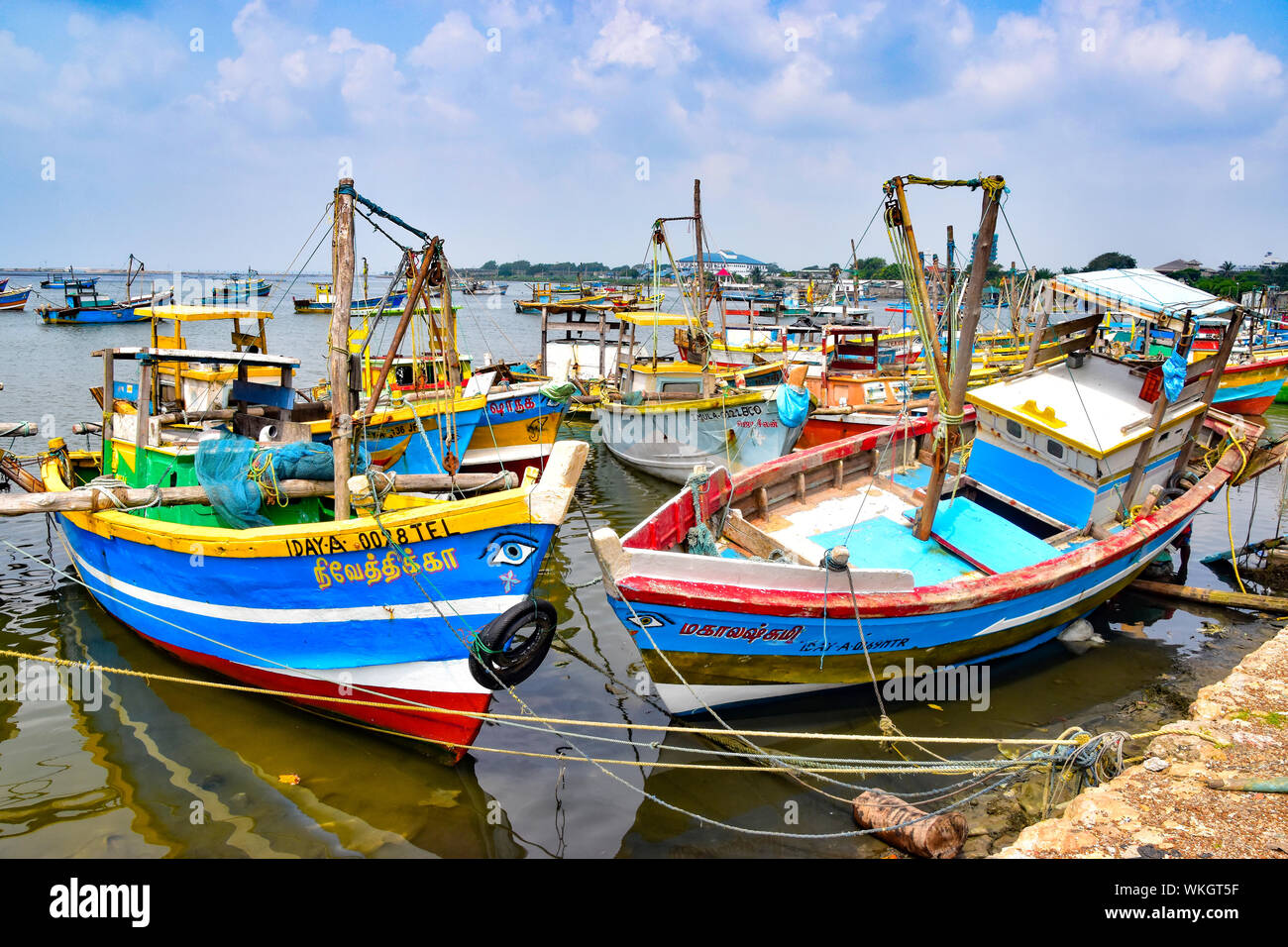 Fishing Boats, Jaffna Fishing Port, Jaffna, Sri Lanka Stock Photo - Alamy