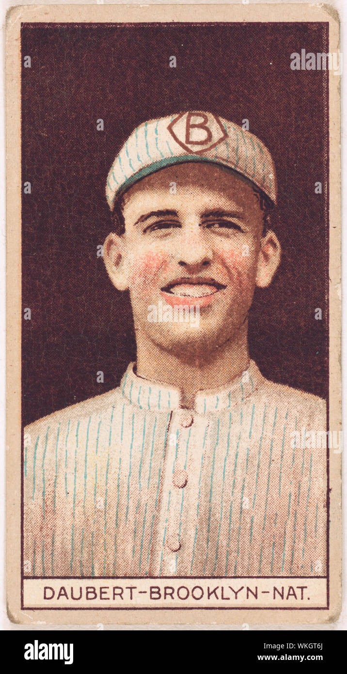 John Daubert, Brooklyn Dodgers, baseball card portrait Stock Photo - Alamy