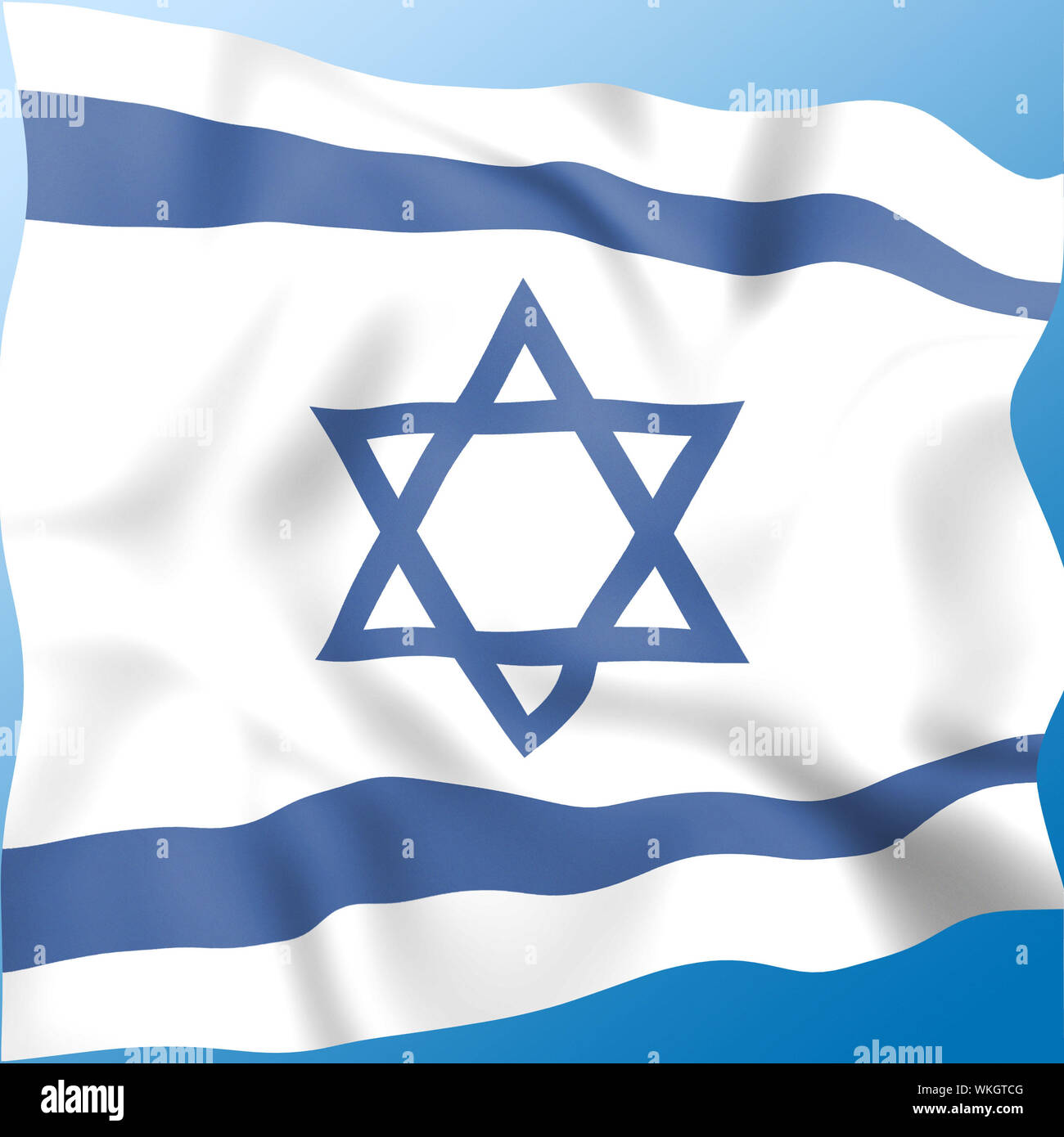 Flag Israel Showing Middle East And Jewish Stock Photo - Alamy