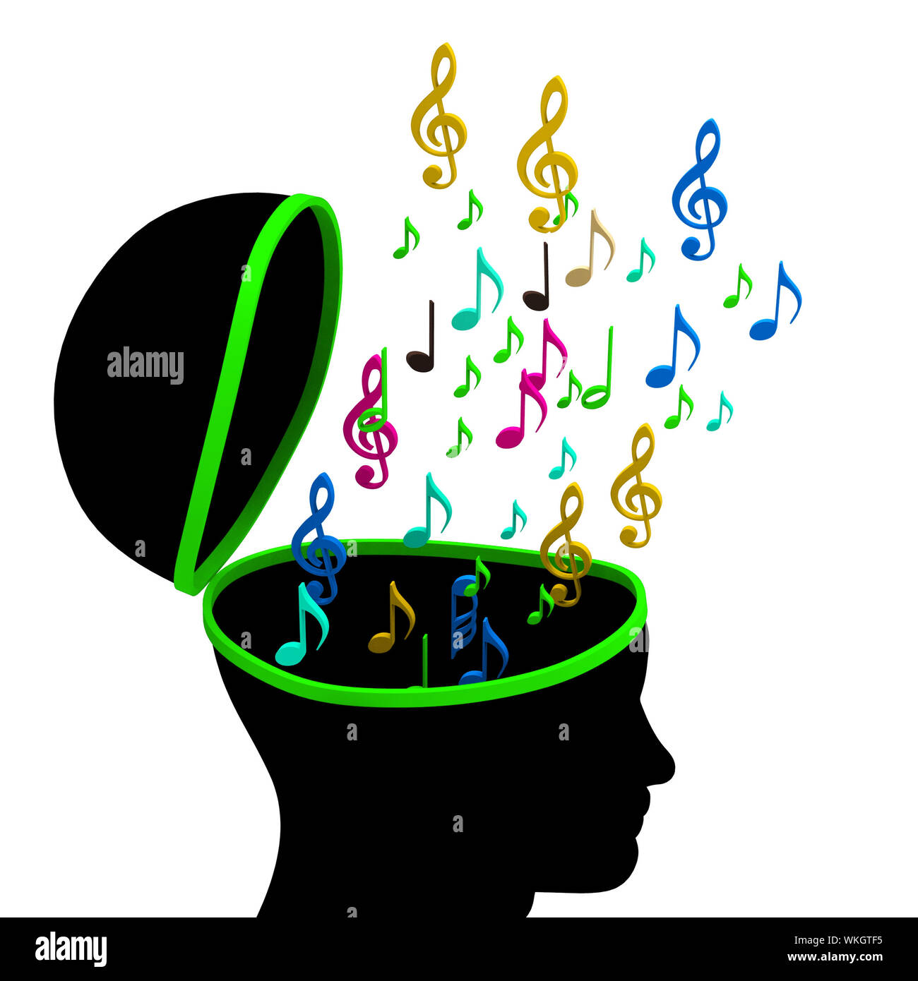 Education Notes Showing Bass Clef And Composer Stock Photo - Alamy
