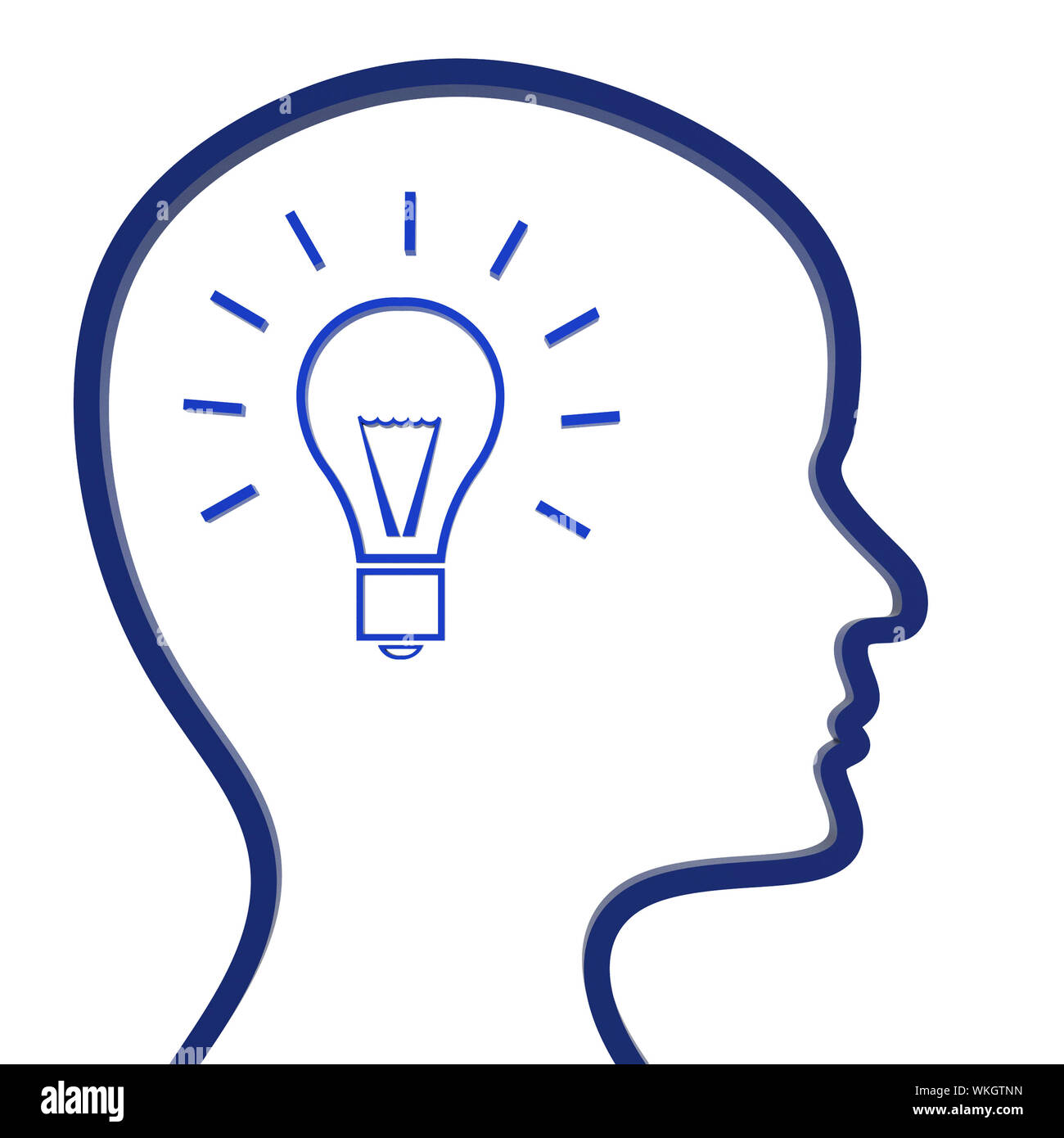 Ideas Think Representing Consider Reflection And Innovations Stock ...