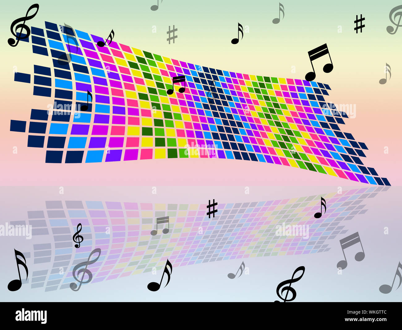 Pattern Notes Meaning Sheet Music And Texture Stock Photo - Alamy