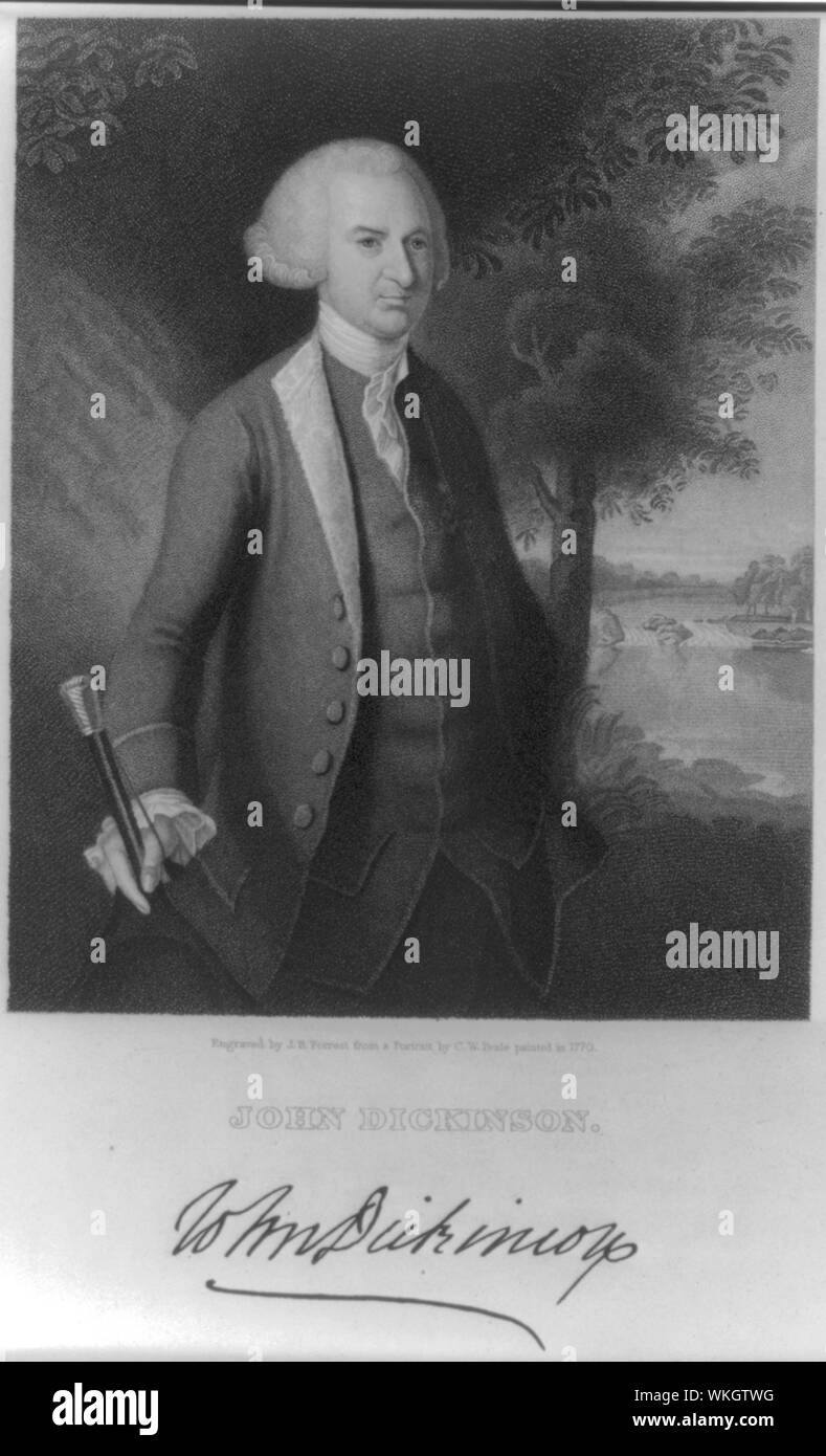 John Dickinson / engraved by J.B. Forrest from a portrait by C.W. Peale ...
