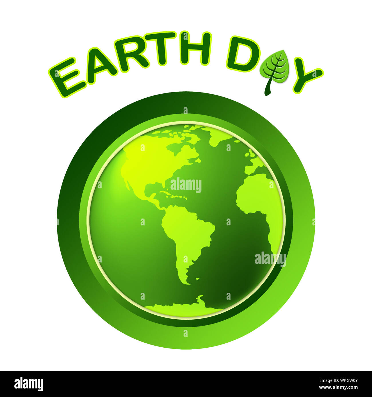 Earth Day Meaning Go Green And Eco Stock Photo - Alamy