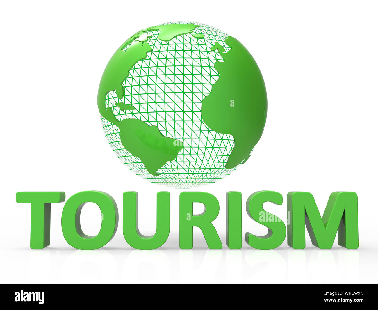 Globe Tourism Representing Travels Planet And Voyages Stock Photo - Alamy