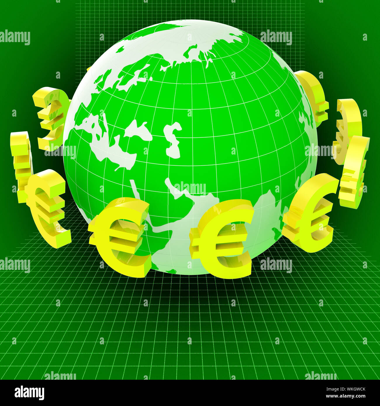 Forex Euros Indicating Exchange Rate And Worldly Stock Photo - Alamy
