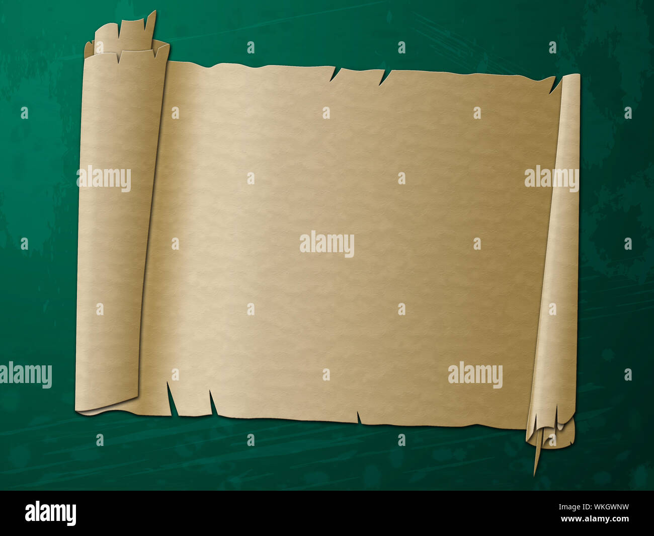 Paper Scroll Showing Old Fashioned And Frame Stock Photo - Alamy