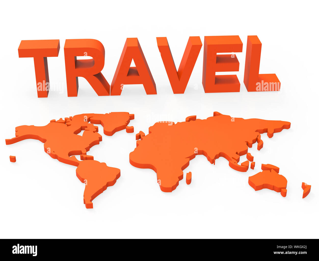 World Travel Showing Touring Worldwide And Explore Stock Photo - Alamy